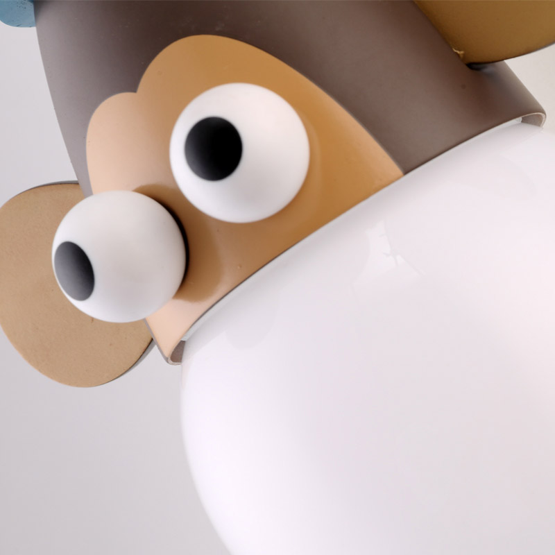 Art Deco LED Wall Light Wall Sconce Animal Monkey Children's Room ...