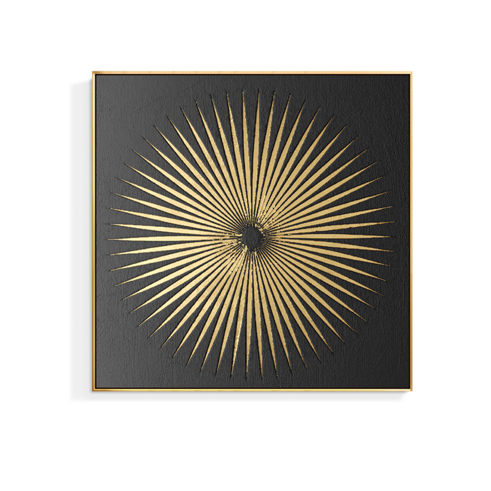 3 Pieces Glam Square Textured Wall Decor Set Canvas Abstract Painting ...