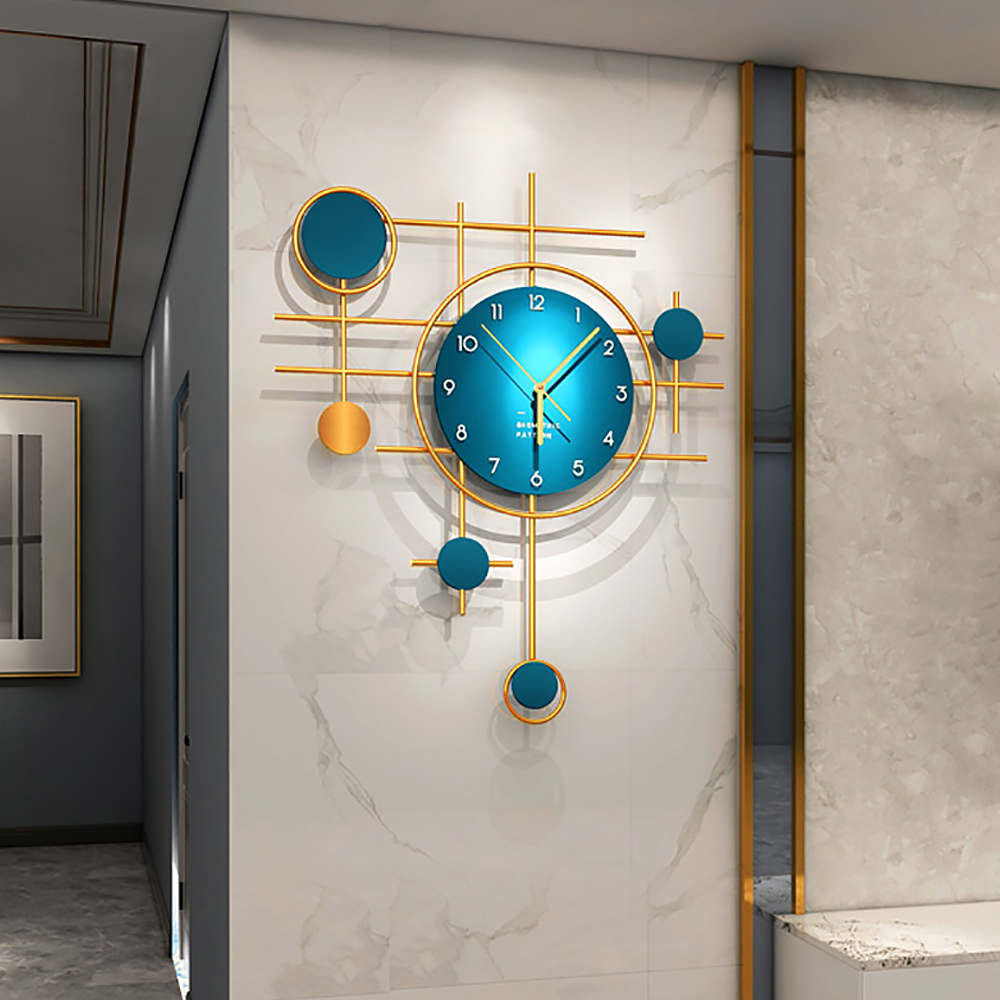 Contemporary Fashion Geometric Large Wall Clock with 3D Visual Effect